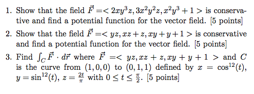 Solved Show that the field F rightarrow=