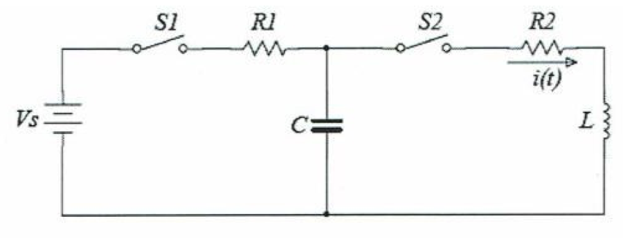 Solved Below is the circuit Vs = 1V, R1 = 1kΩ, R2 = 10Ω, C = | Chegg.com