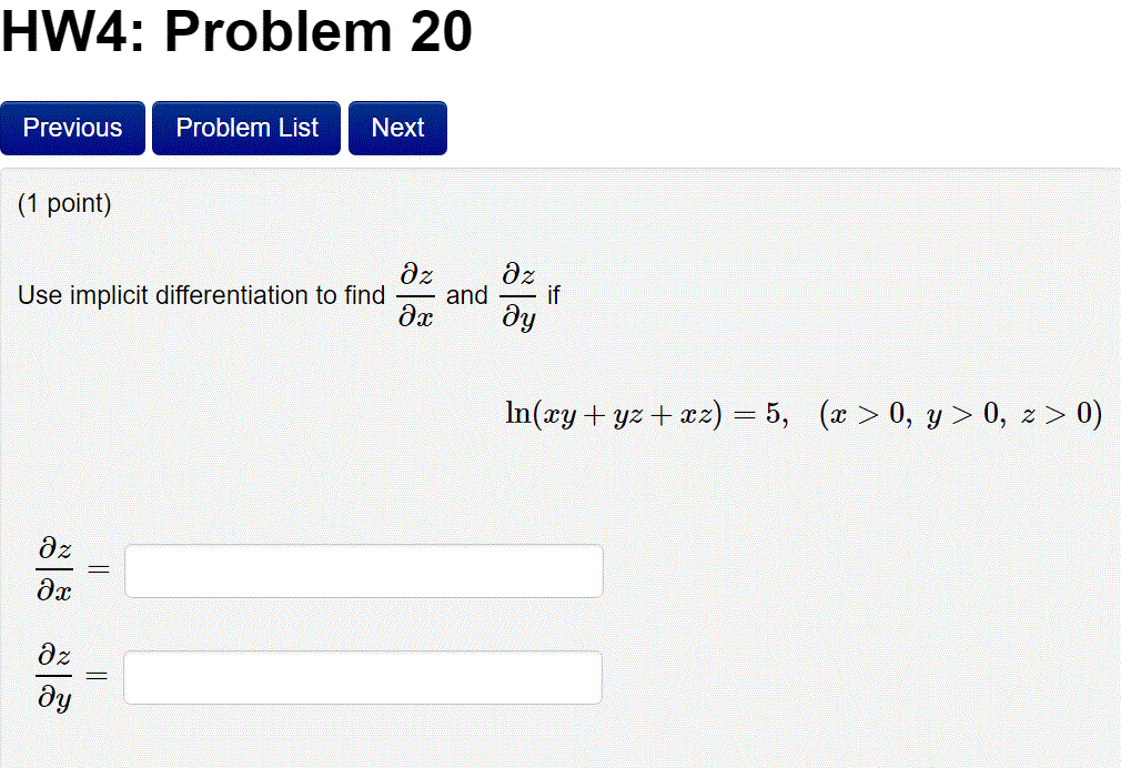 Solved Use implicit differentiation to find partial | Chegg.com