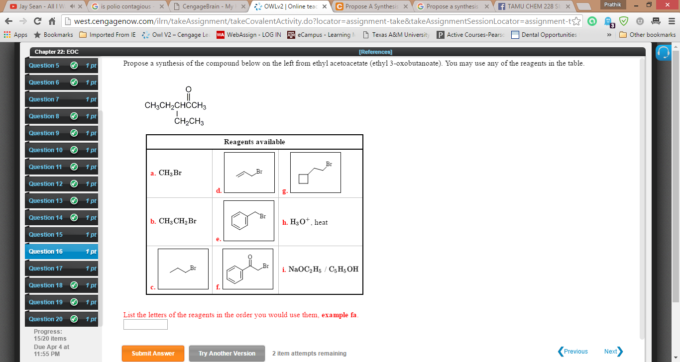 Propose a synthesis of the compound below on the left | Chegg.com