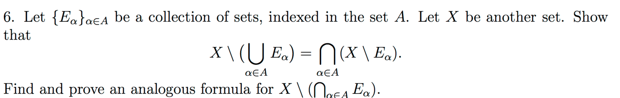 Solved Let {E_alpha}_alpha Epsilon A be a collection of | Chegg.com