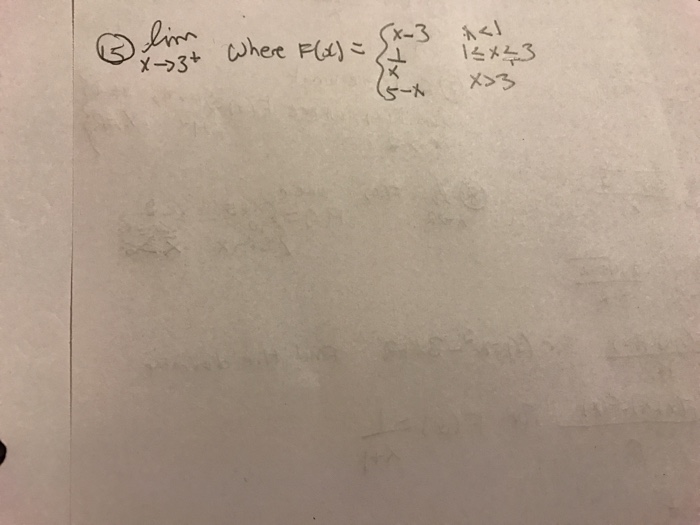 Solved Find the one sided limits specify - infinity and + | Chegg.com