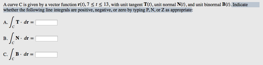Solved A curve C is given by a vector function r(t), 7 LE t | Chegg.com