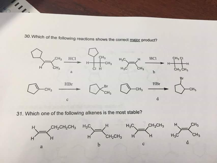 Solved Which of the following reactions shows the correct | Chegg.com