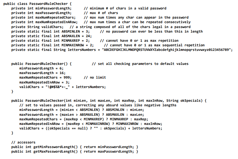 You will see the code for a little class that I have | Chegg.com