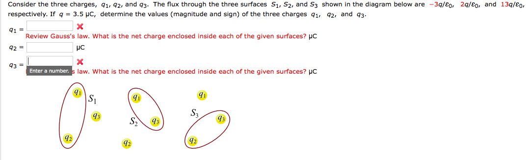Solved Consider the three charges, q1, q2, and q3. The flux | Chegg.com Solved Consider the three charges, q1, q2, and q3. The flux | Chegg.com