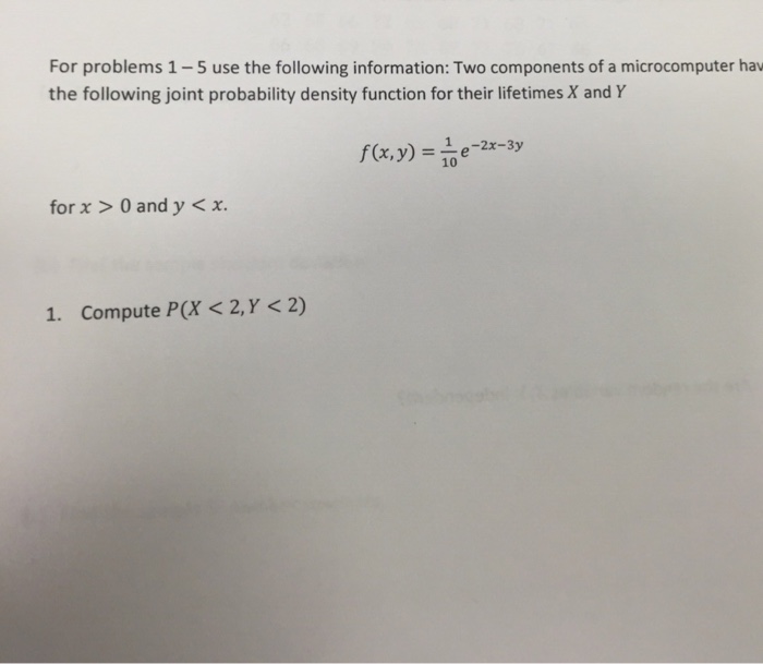 Solved For problems 1-5 use the following information: Two | Chegg.com