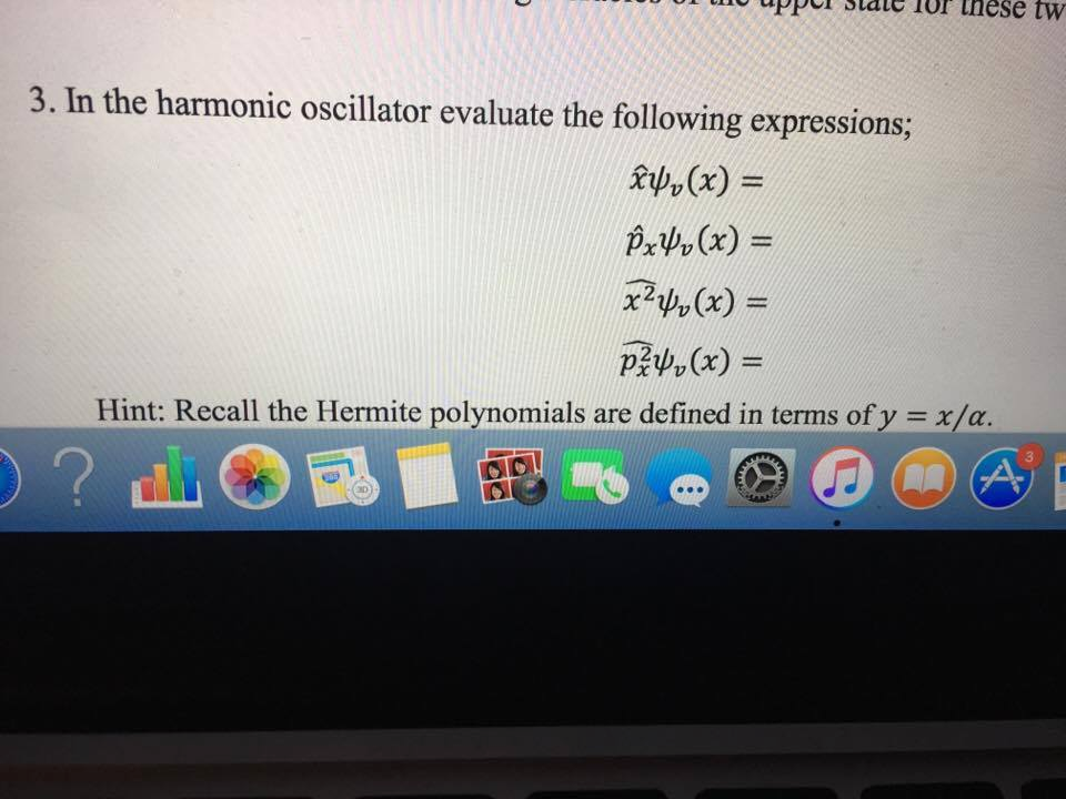 Solved In the harmonic oscillator evaluate the following | Chegg.com