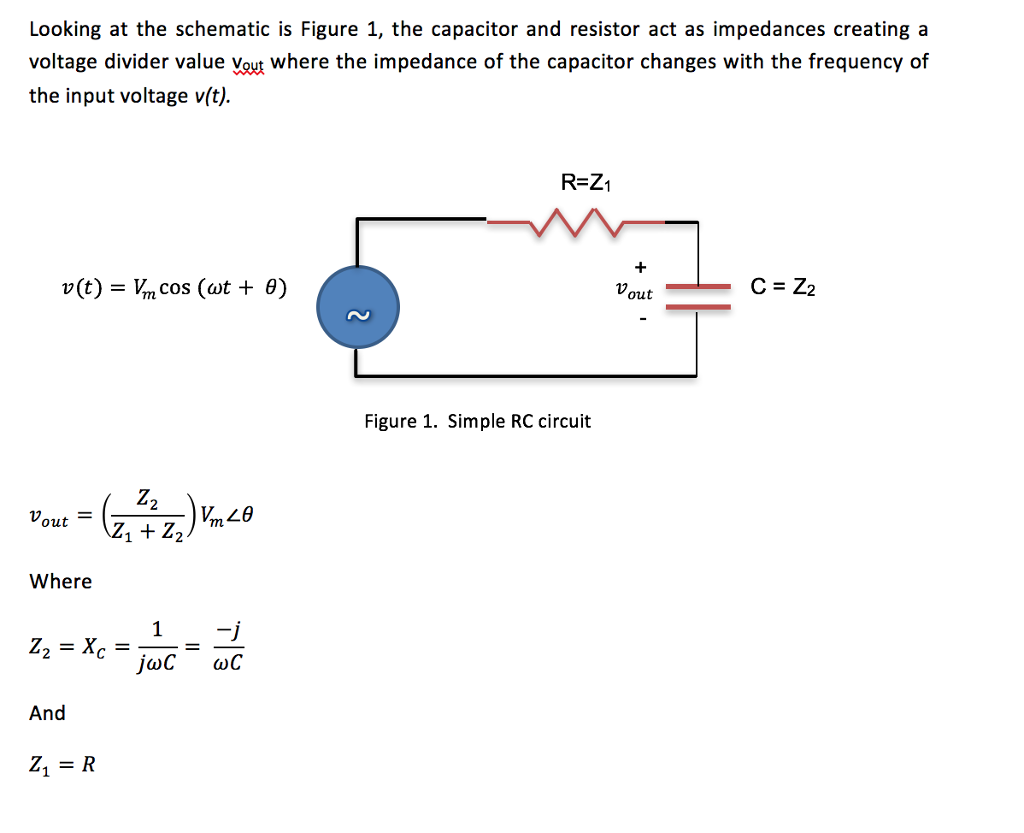 Solved Looking at the schematic is Figure 1, the capacitor | Chegg.com
