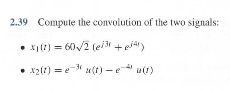 Solved Compute the convolution of the two signals: x_1(t) = | Chegg.com