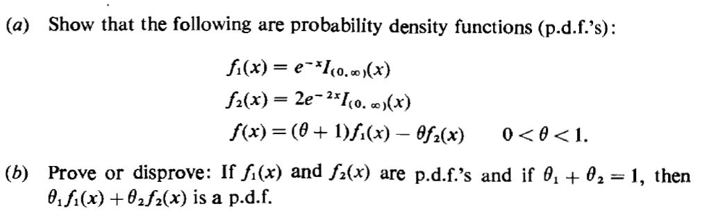 Solved Show that the following are probability density | Chegg.com