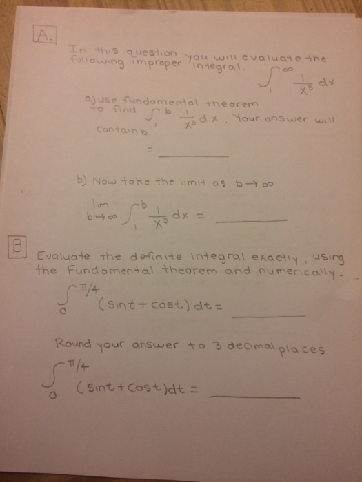 Solved Evaluate The Following Improper Integral Chegg