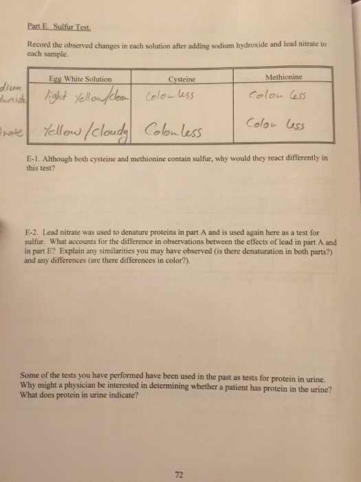 Experiment 8 Data & Report Sheet Part A Precipitation | Chegg.com