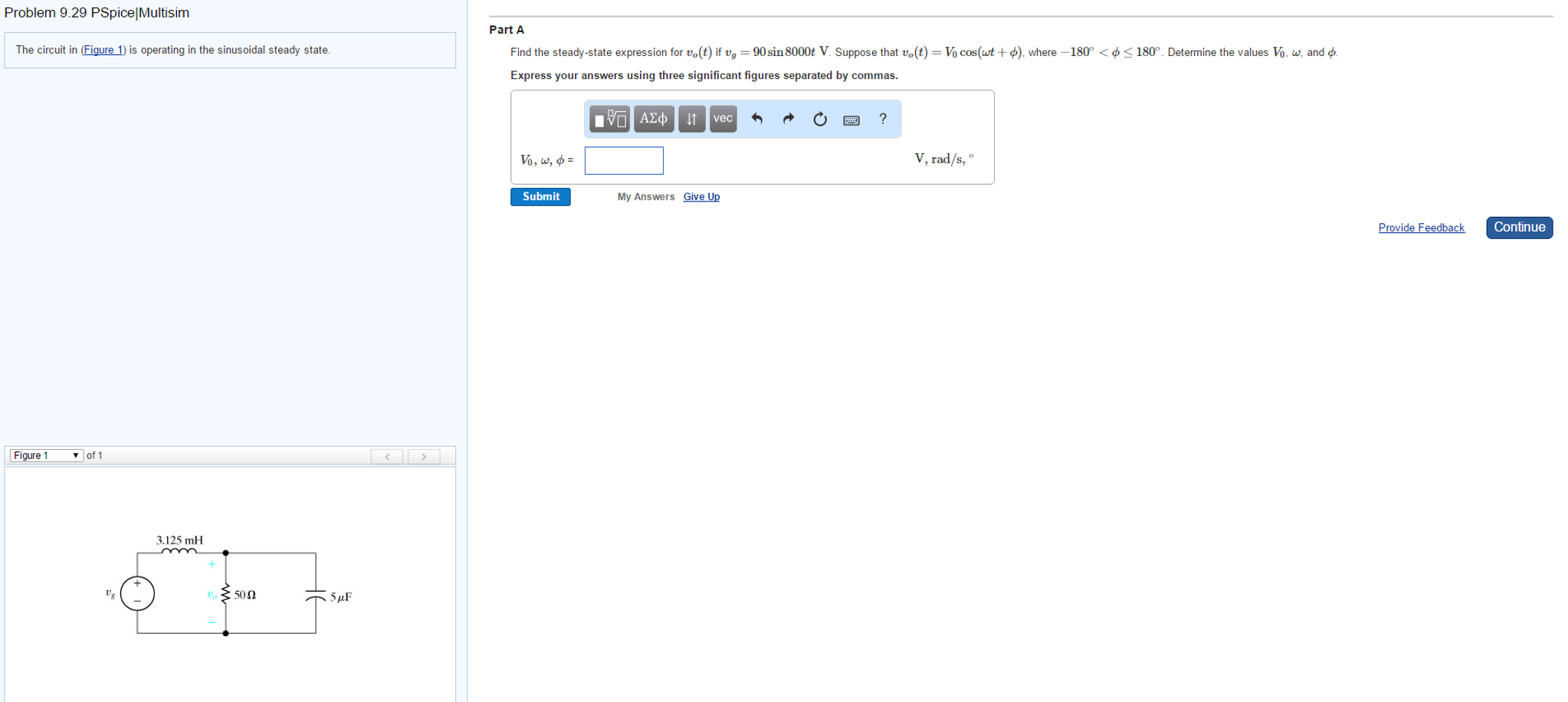 Solved The circuit in (Figure 1) is operating in the | Chegg.com