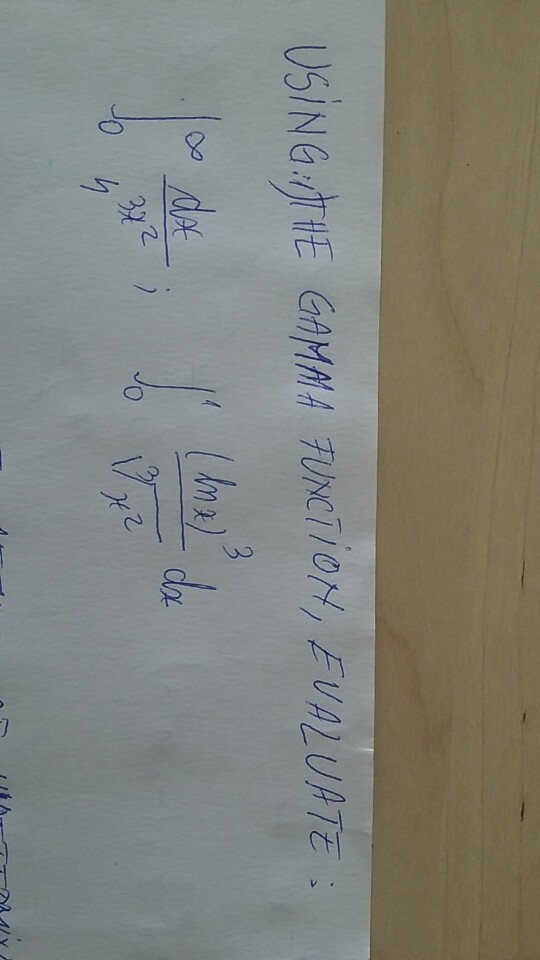 Solved USING/)NE GAMMA FUNCTION,EVALUATE MX へ 3 | Chegg.com
