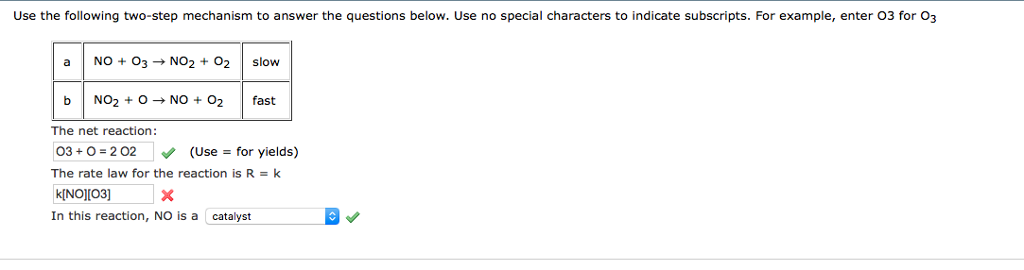 Solved Use the following two-step mechanism to answer the | Chegg.com