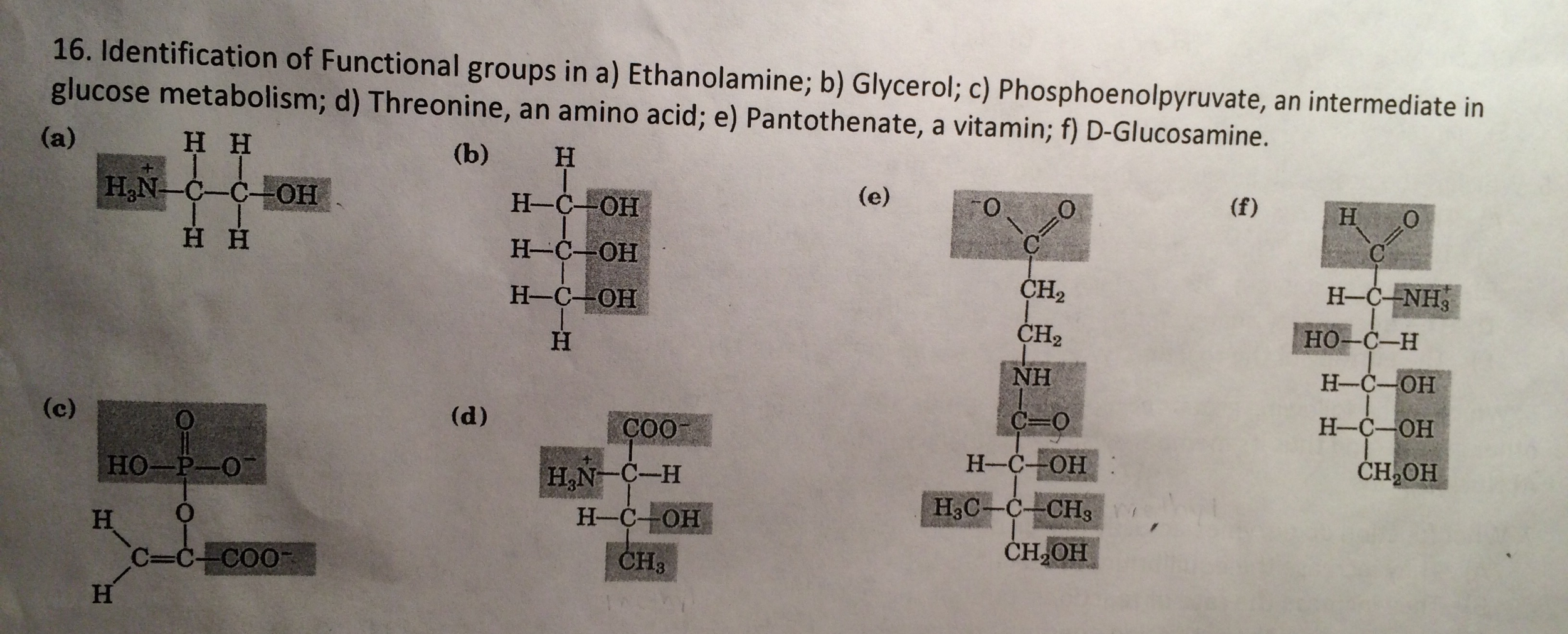 Solved Identification of Functional groups in a) | Chegg.com