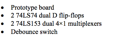 Solved Table 1. Shift register function table. FI FO | Chegg.com