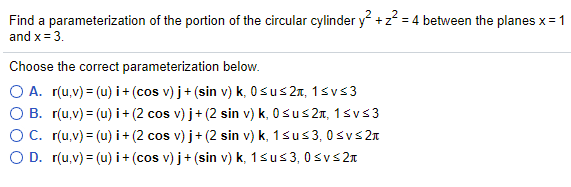 Solved Find a parameterization of the portion of the | Chegg.com