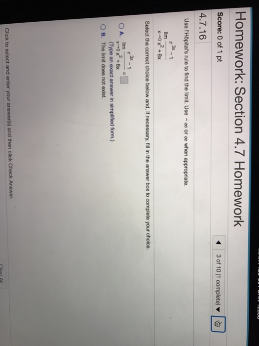 Solved Homework Section 4 7 Homework 3 Of 10 1 Complete V