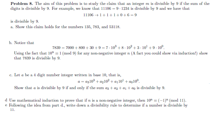 Solved Problem 8. The aim of this problem is to study the | Chegg.com