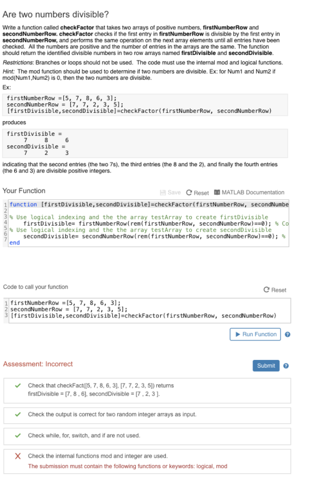 Solved Are two numbers divisible? Write a function called | Chegg.com