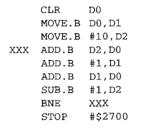 Solved What is the effect of the following code in easy 68k? | Chegg.com