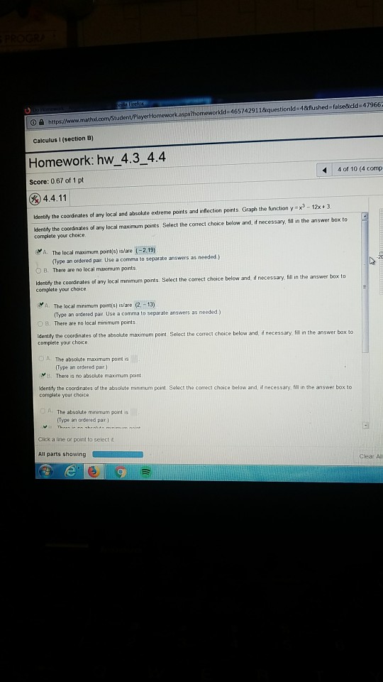 Solved A hittps:/www.mathu.com/Student/Playertiomework | Chegg.com