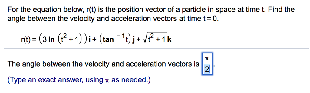 Solved For the equation below, r(t) is the position vector | Chegg.com