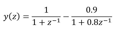 Solved INVERSE Z TRANSFORM OF: y(z) = 1/1 + z^-1 - 0.9/1 + | Chegg.com