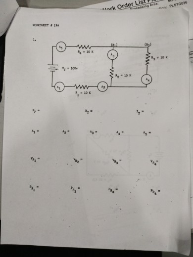 Solved rk Order List PLSTG036 2. R4 10 K R10 K | Chegg.com
