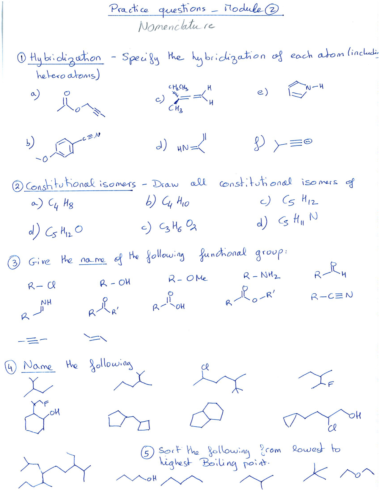 Solved Hybridization - Specify the hybridization of each | Chegg.com