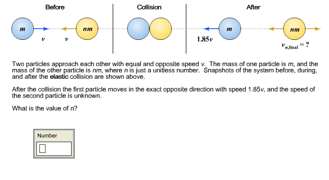 Solved Before Collision After it nm 1.85 w,final Two | Chegg.com