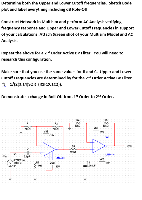 Solved please disregard the multisim part i just need | Chegg.com