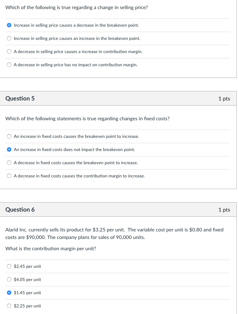 Solved Which of the following is true regarding a change in | Chegg.com