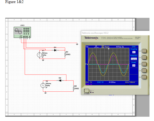 In-Lab Multisim: 1.Connect the circuit shown in Fig. | Chegg.com