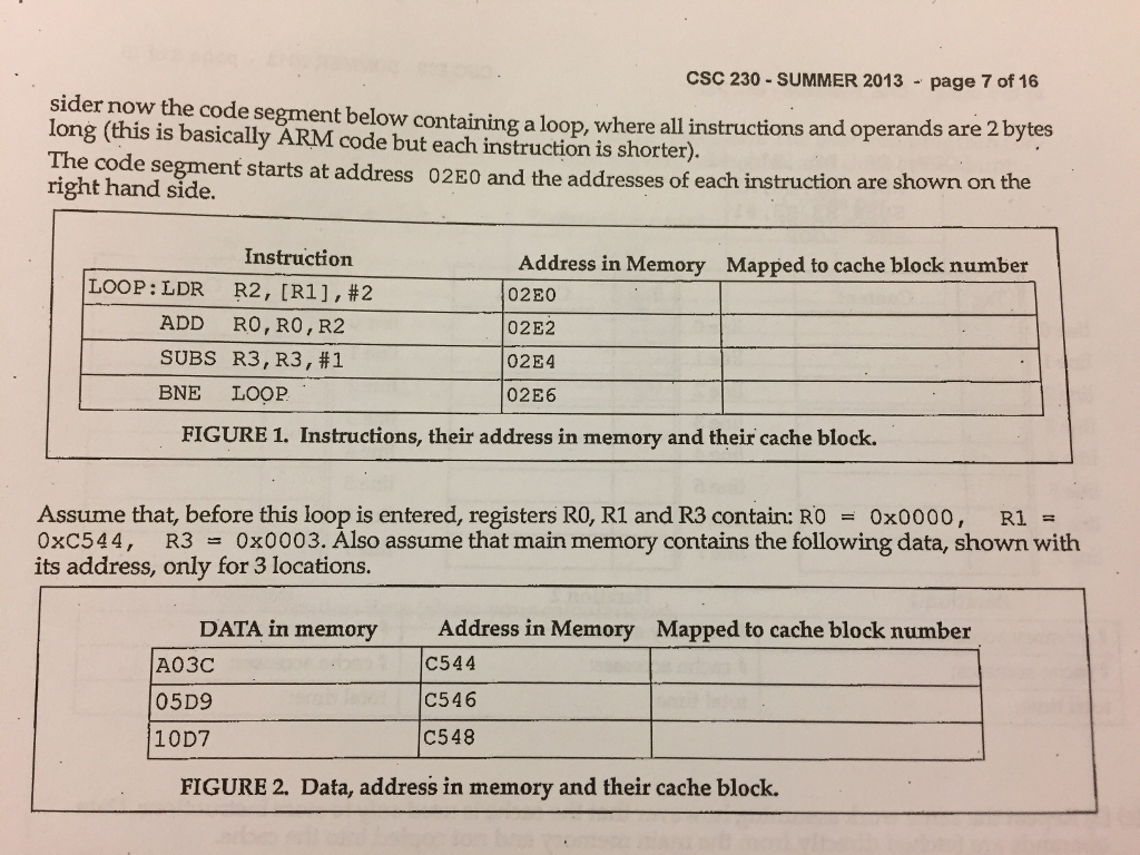 Solved Question 6. [12] Consider a small direct-mapped cache | Chegg.com