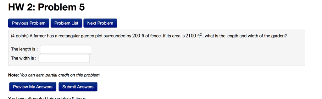 Solved HW 2: Problem 5 Previous Problem Problem List Next | Chegg.com