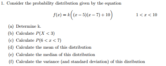 Solved Consider the probability distribution given by the | Chegg.com