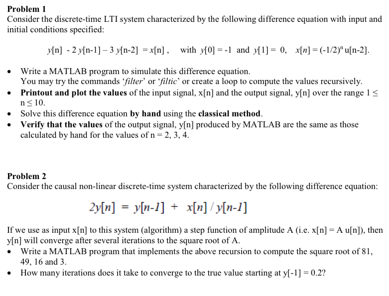 Problem 1 Consider the discrete-time LTI system | Chegg.com