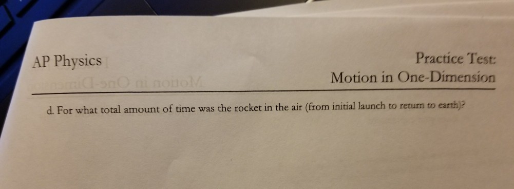 Solved 8. A rocket, initially at rest, is fired vertically | Chegg.com