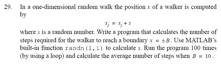 Solved In a one-dimensional random walk the position x of a | Chegg.com