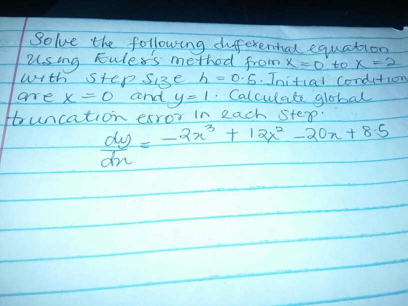 Solved Solve the following differential equation using Rules | Chegg.com