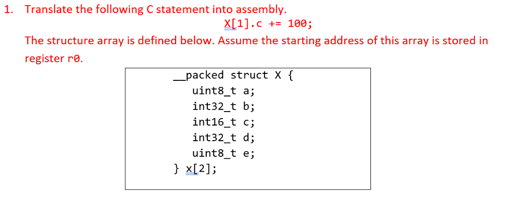 Solved Translate The Following C Statement Into Assembly Chegg solved-translate-the-following-c-statement-into-assembly-chegg
