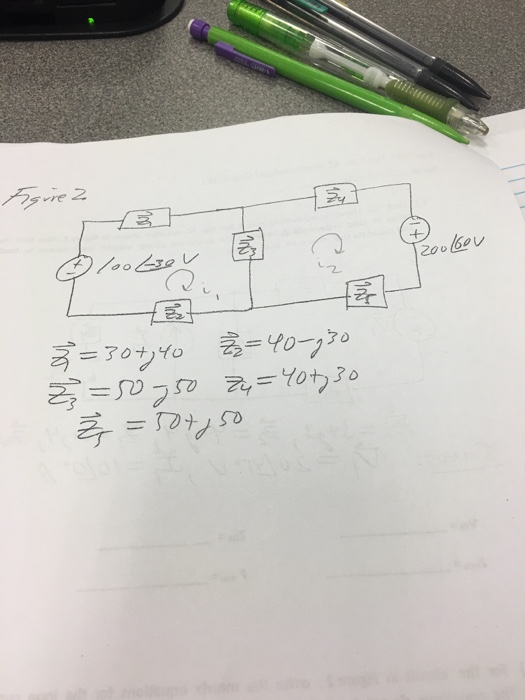 Solved 2.) For the circuit in Figure 2, write the matrix | Chegg.com