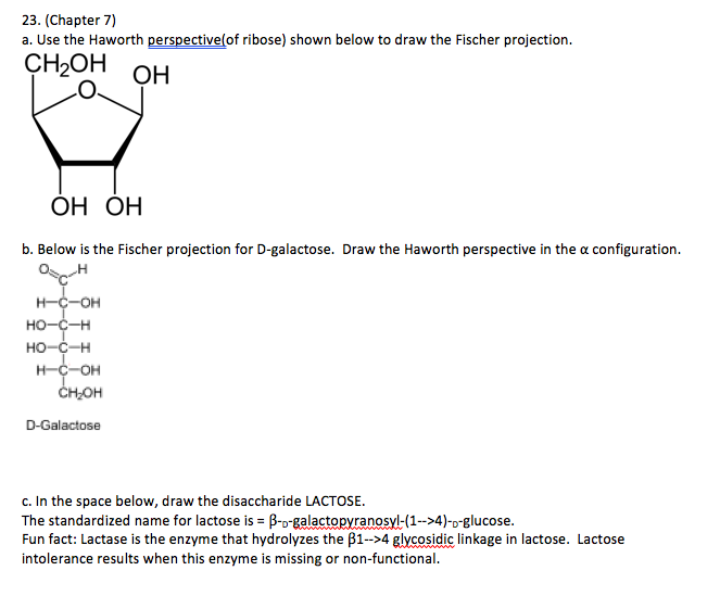 Lactose Fischer Projection Analysis Of Isomeric Permethylated