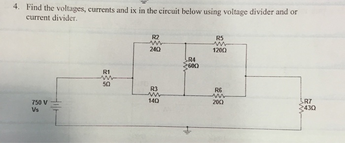 Solved Find the voltages, currents and is in the circuit | Chegg.com