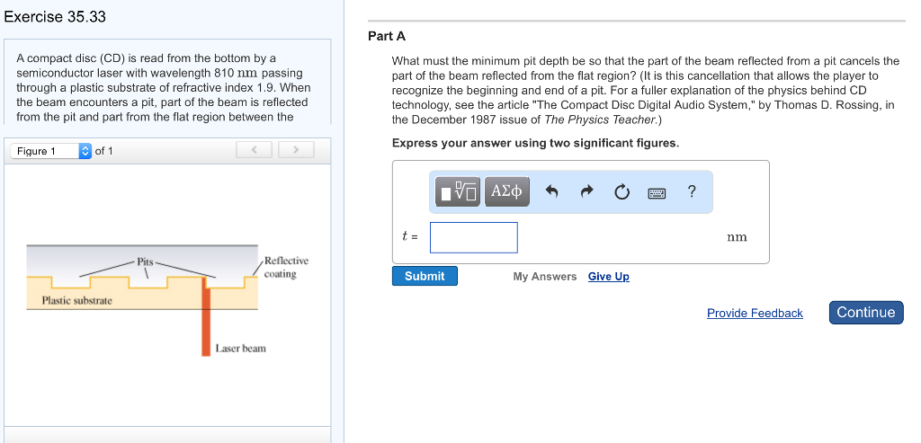 Solved A compact disc (CD) is read from the bottom by a | Chegg.com