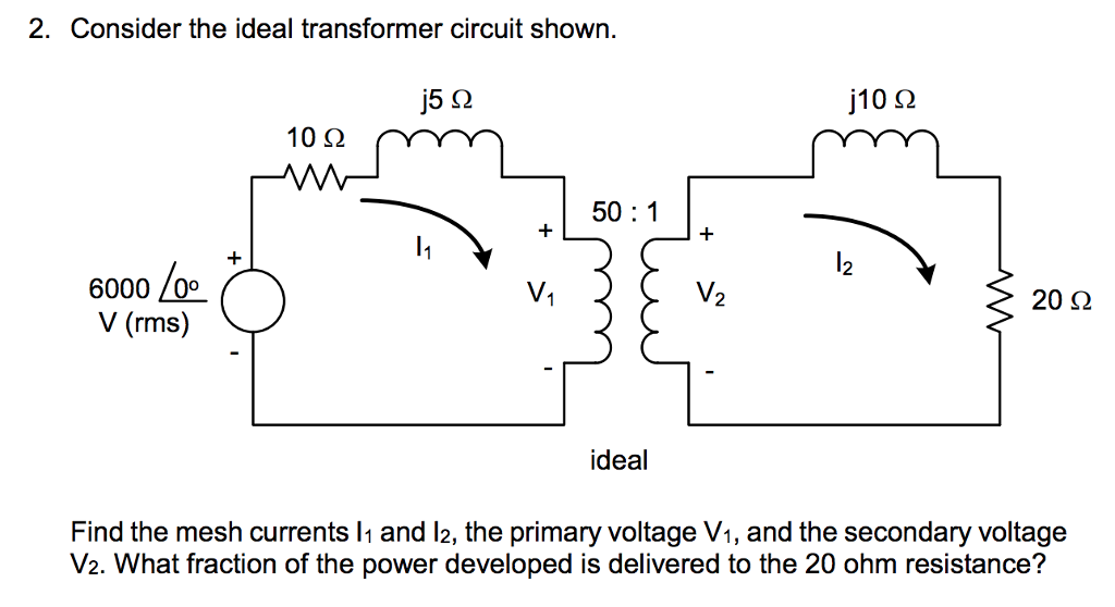 Solved Consider the ideal transformer circuit shown. Find | Chegg.com