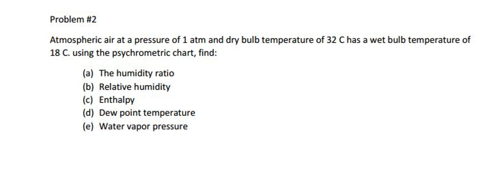 Solved Atmospheric air at a pressure of 1 atm and dry bulb | Chegg.com